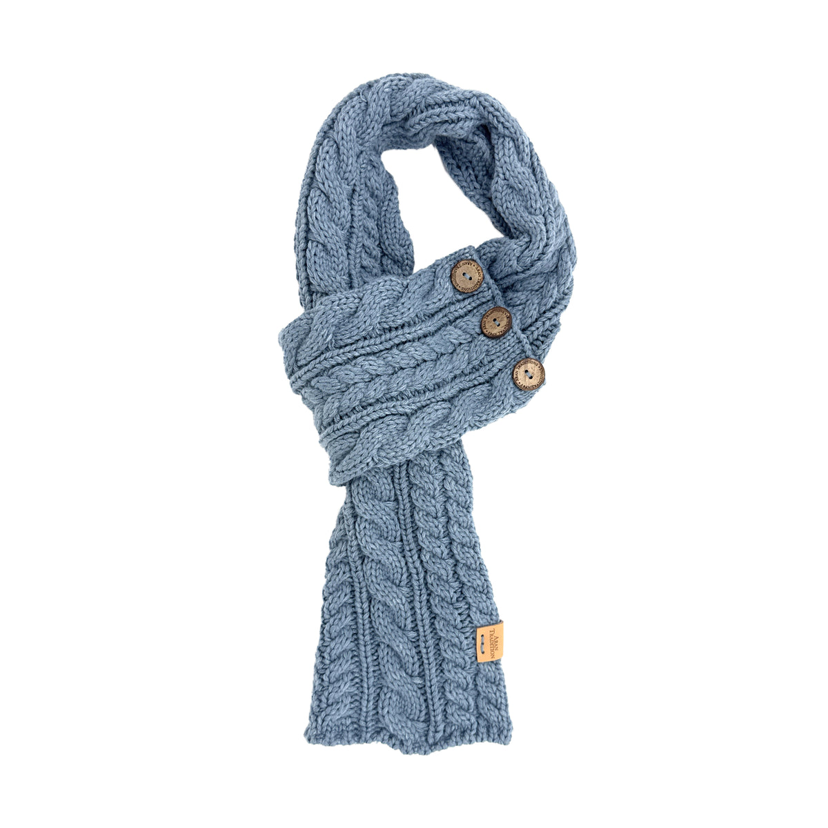 Aran Cable Button Wrap Scarf – Aran Traditions
