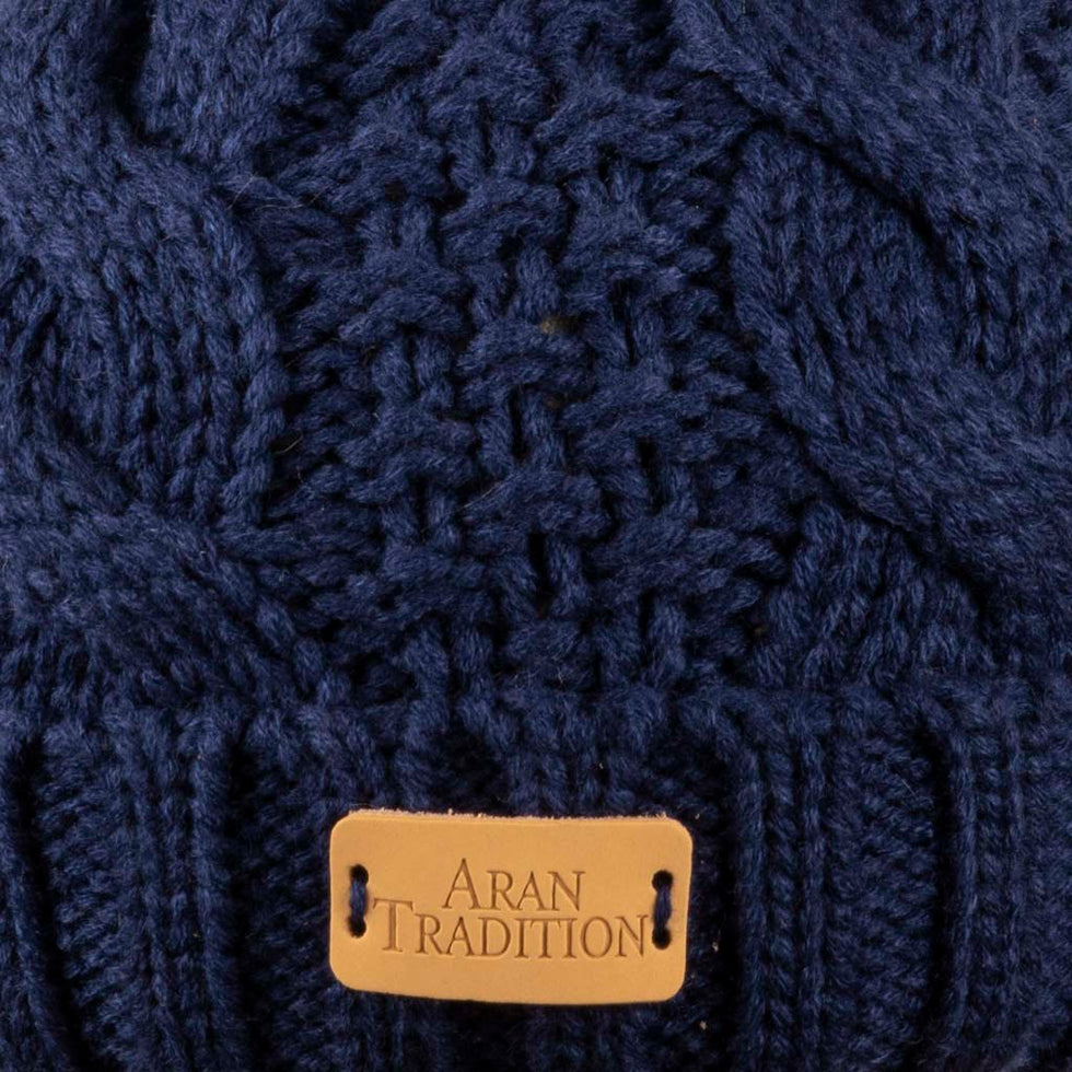 Stay Cozy & Chic with Aran Cable Pom Pom Hat | Traditional Cable Knit – Aran Traditions