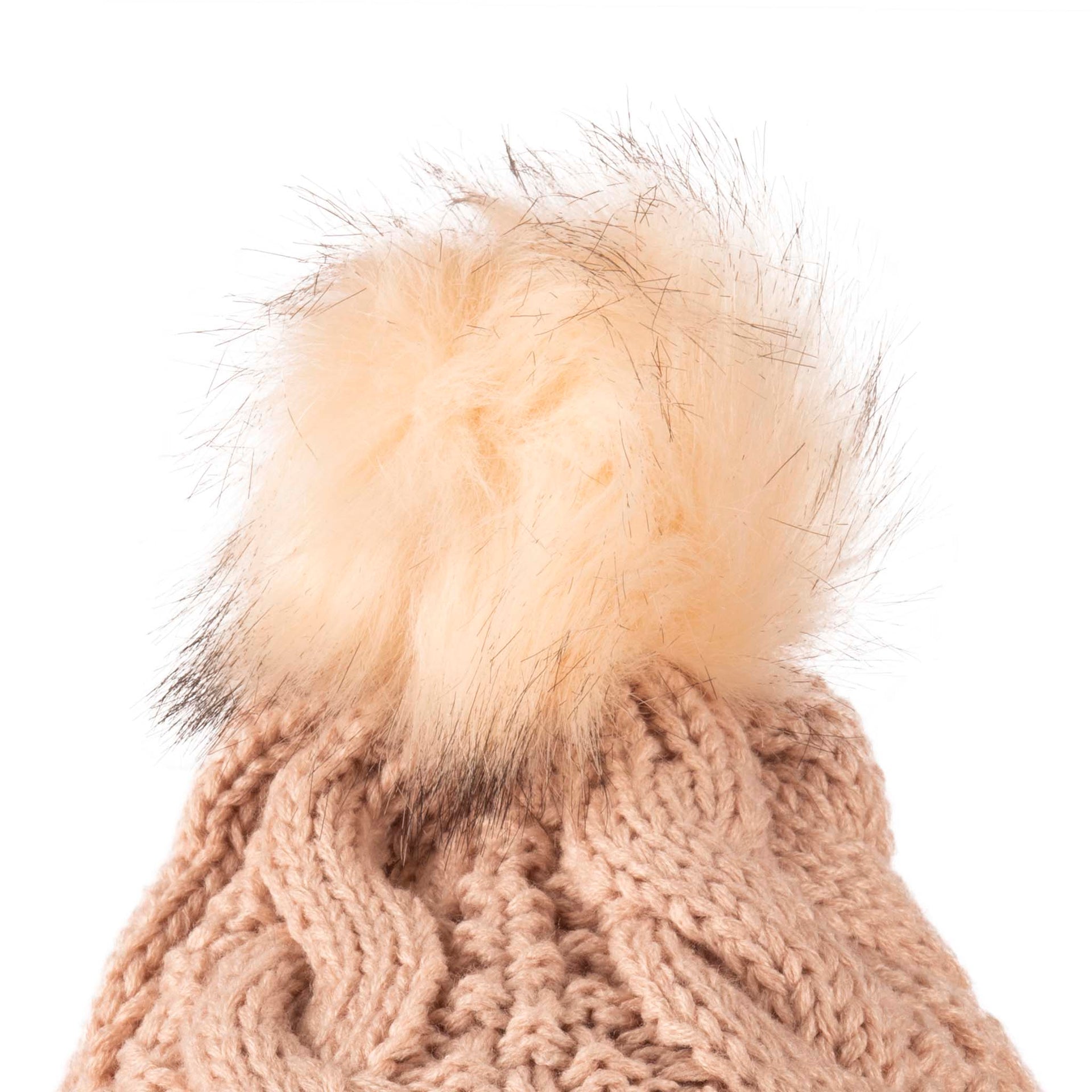 Stay Cozy & Chic with Aran Cable Pom Pom Hat | Traditional Cable Knit ...
